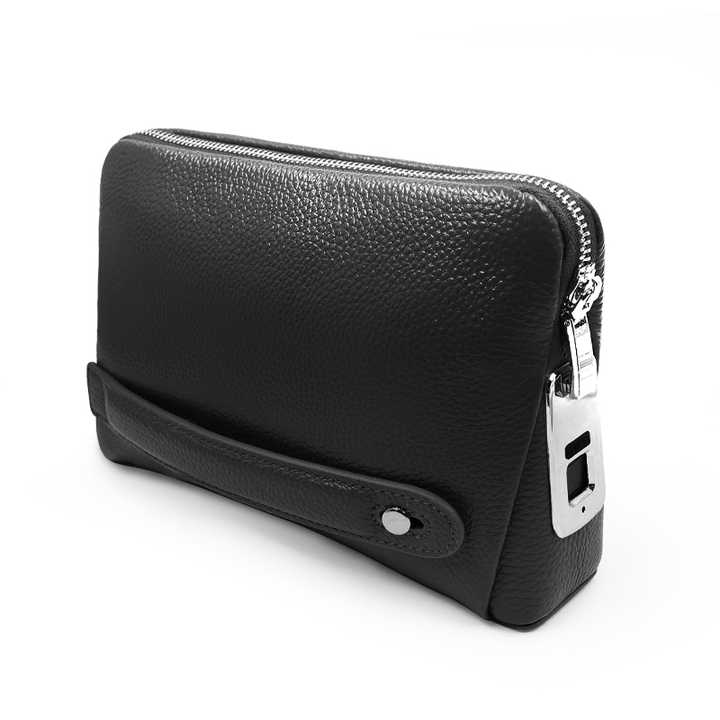 Smart Leather Wallets - Anti-Theft Fingerprint Lock Handbags