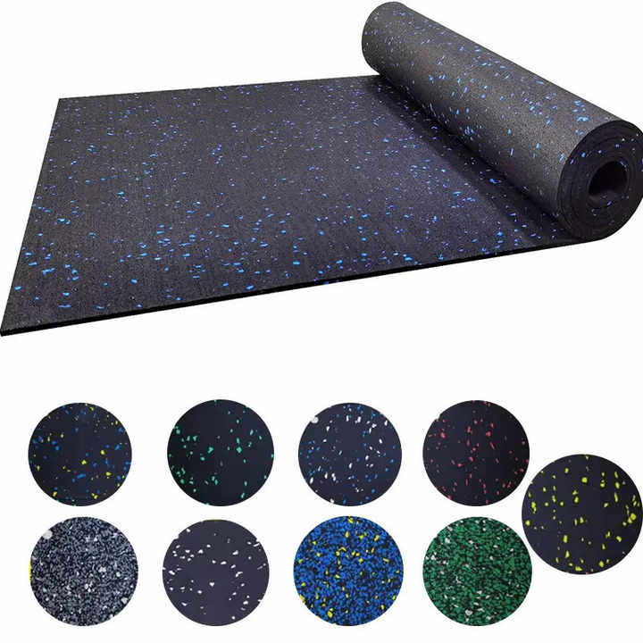3-12mm Thickness Gym Rubber Roll Sports Flooring for Fitness and Sport ...