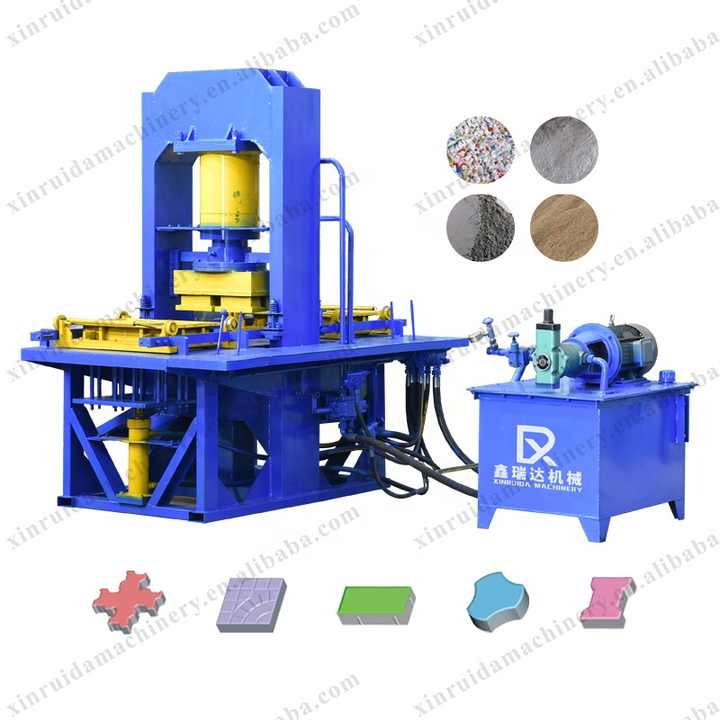 Simple Operation Cement Brick Making Machine Hydraulic Concrete Plastic ...