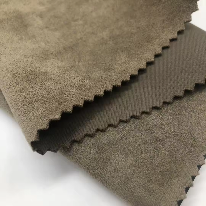 Spandex / Polyester Suede Fabric Scuba Suede Fabric Faux Leather ...