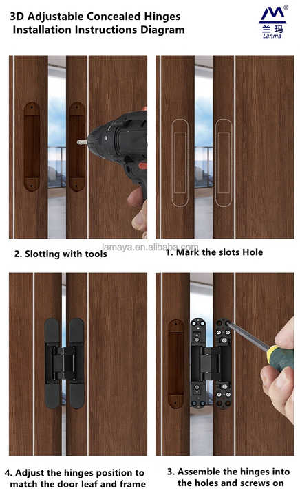 2025 Otlav Invisacta Invisible 3D Hinge AGB Eclipse 2 New Fashion Zinc Aluminium Concealed Door ...