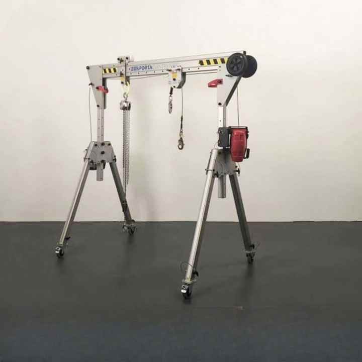 TEBAK 1T-5T Foldable Mini Aluminum Mobile Gantry Crane