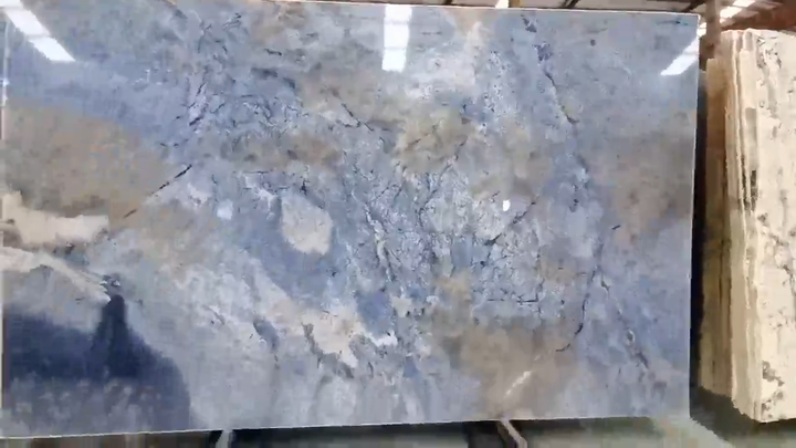 Luxury Stairs Blue Azul Bahia Quartzite Stone Floor Tiles And Marbles ...