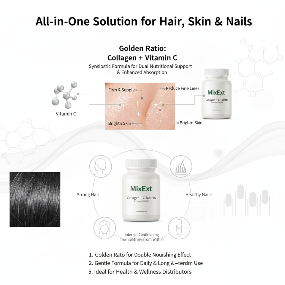 OEM ODM Private Label Collagen & Vitamin C Tablets Anti-Aging ...