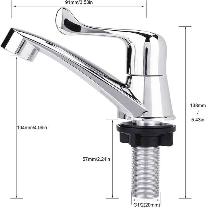 ABS Single Hole Single Handle Lavatory Basin Faucet G1/2 Water Tap for ...