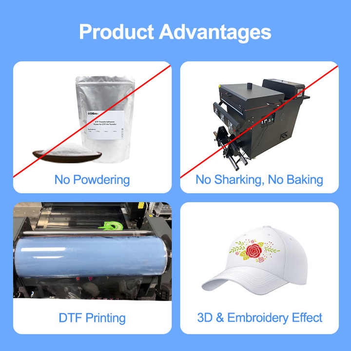 Uv 3D DTF Film Hot Peel Single Side AB Printing 30cm 60cm Uv 3d ...