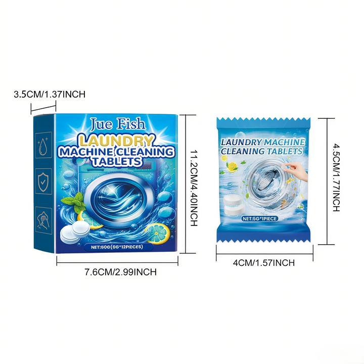 Jue-Fish Solid Effervescent Tablets Odor Elimination and Tank Stain ...