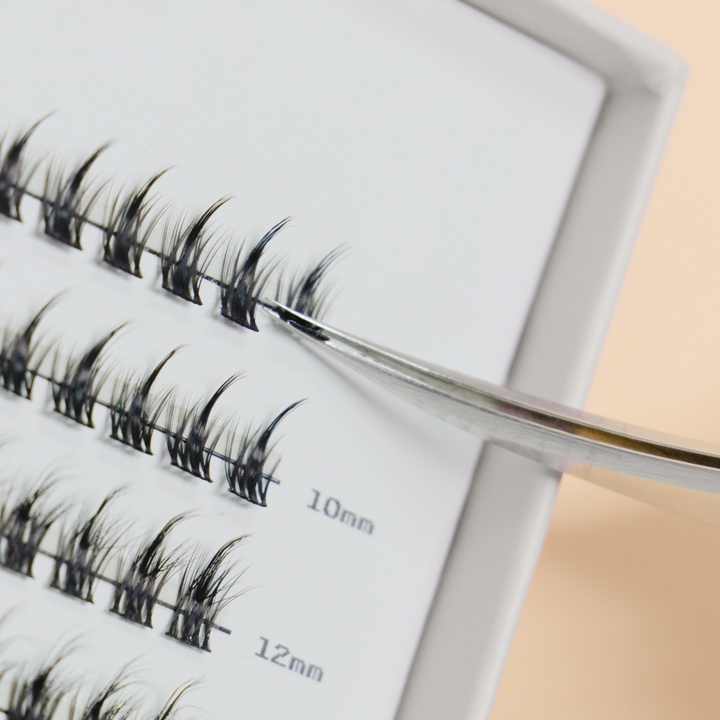 Spiky Anime Wet Lash Cluster C Curl Wet-Look Diy Cluster Lashes Wispy ...
