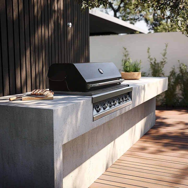 Cast Fiber Cement GRC Outdoor Kitchen - Durable & Stylish