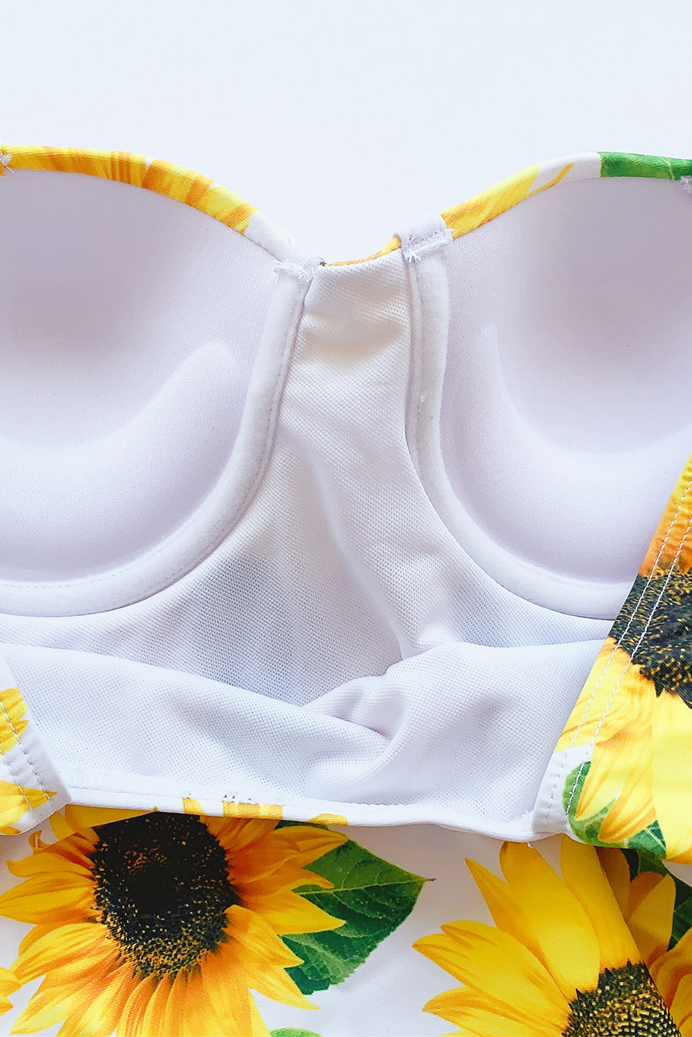 Summer New Fashion Sunflower Monokini Floral Swimwear One Piece Bathing ...