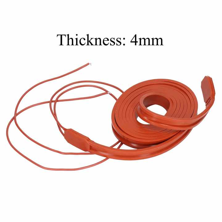 220v 100w Electric Heating element Belt Flexible Silicone Rubber Pipe ...
