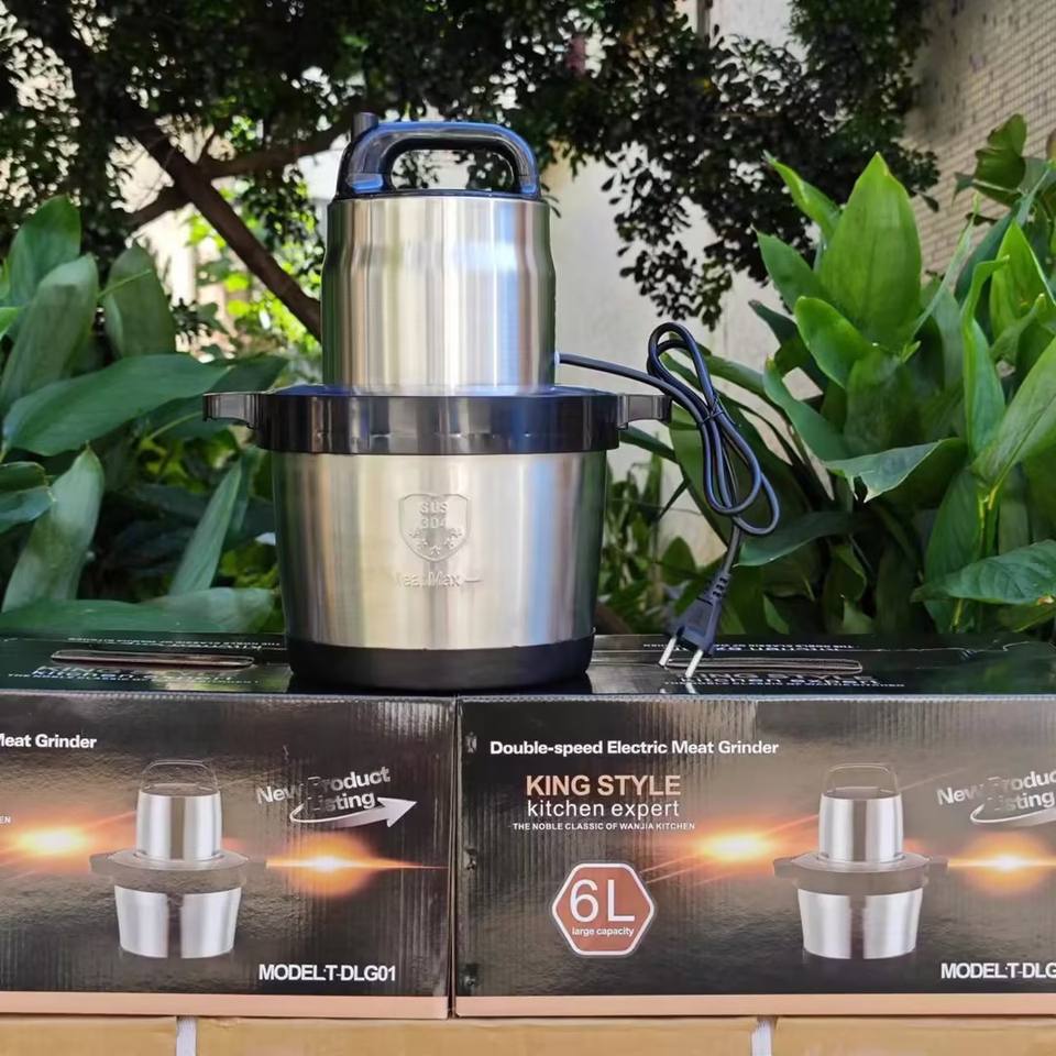 6L High-Speed 300W Kitchen Electric Stainless Steel Chopper Blender ...