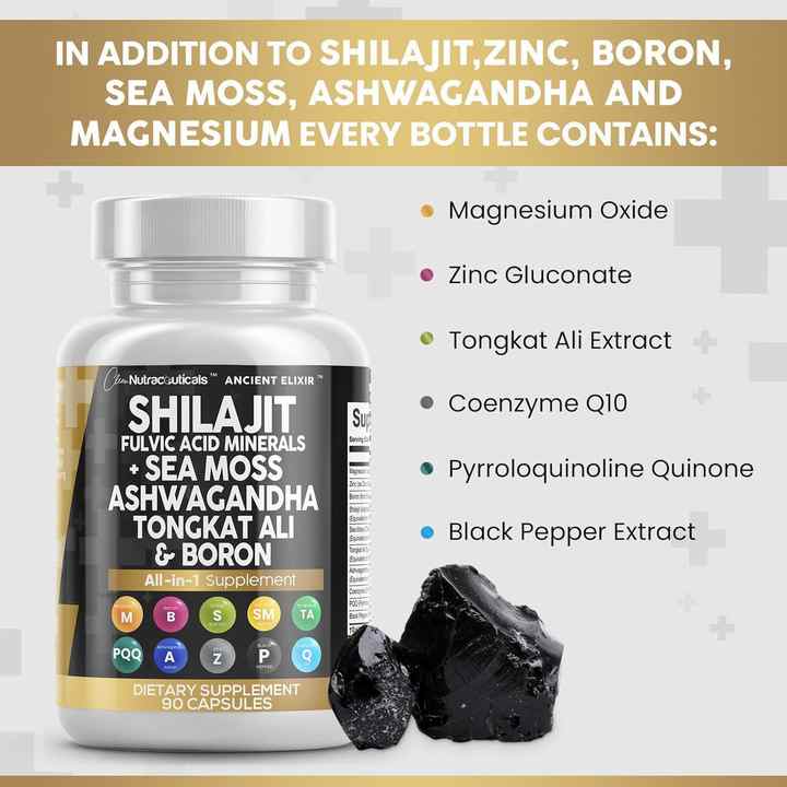 8 in 1 Rich Nutrition Healthcare Supplement New Shilajit Tablets ...