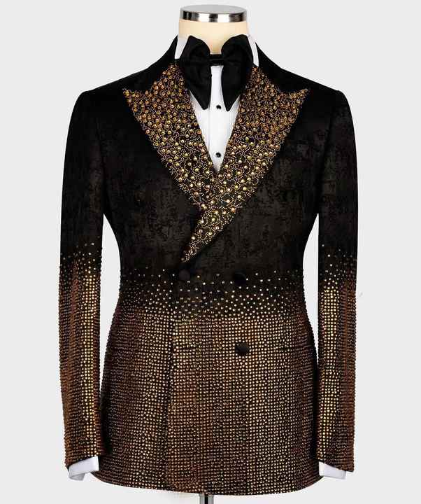 Business Suits Bridegroom Wedding Dress Party Ceremony Tuxedos Diamond ...