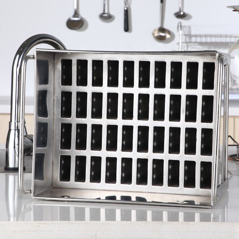 40 Cavities 304 Stainless Steel Popsicle Mold Ice Pop Molds Pop Maker ...