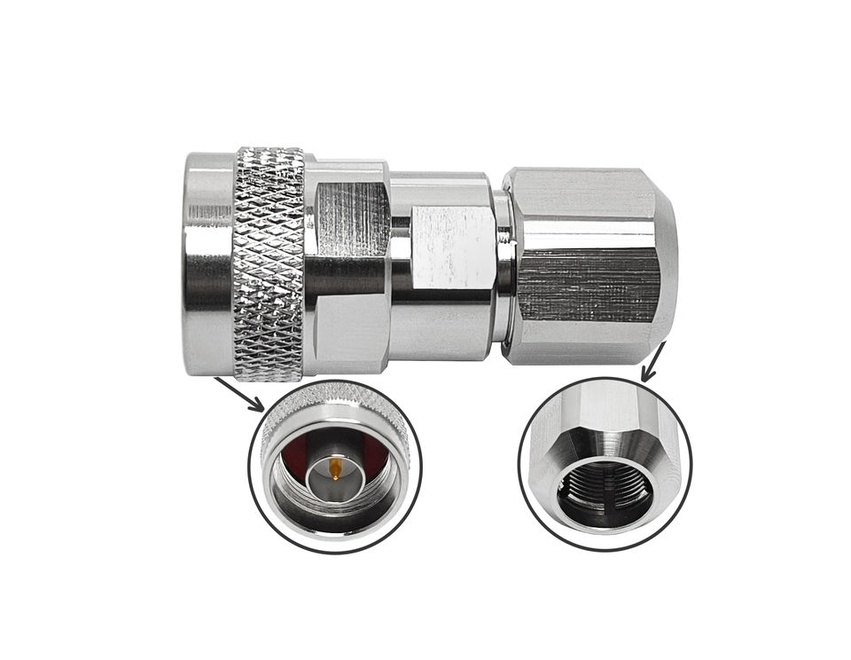 N Male Clamp for RG8 Coaxial Cable RF Connector Fastening Clamp ...