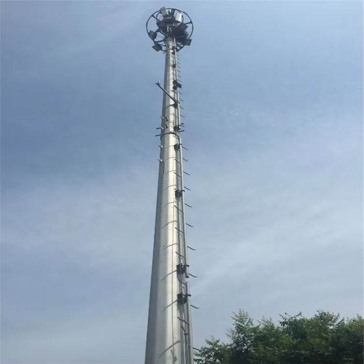 Self-supporting Steel Pole Mast Tower Telecommunication Antenna