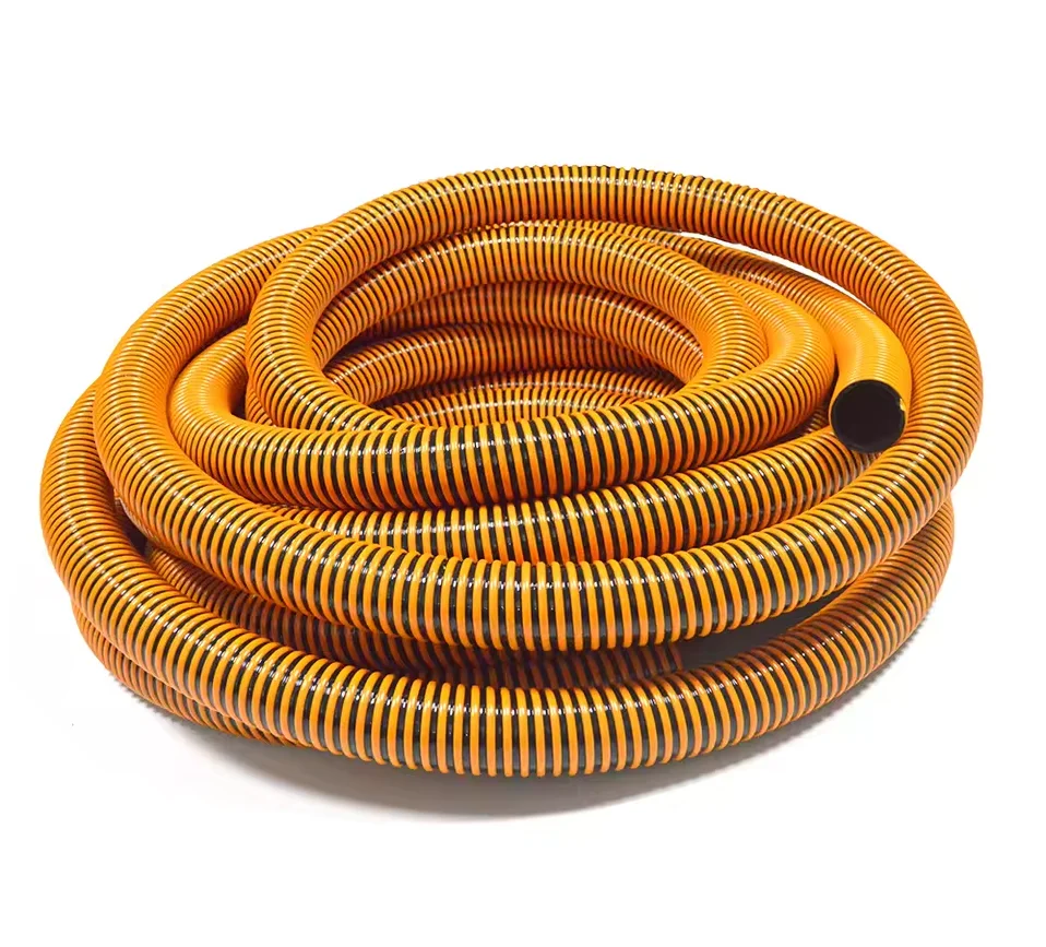 Heavy Duty PVC Spiral Reinforced Suction Hose, Flexible Corrugated ...