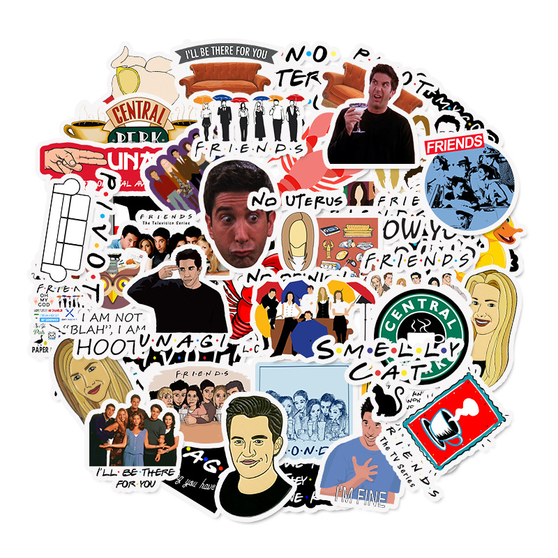 Friends TV Show Sticker - Waterproof 3D Decorative Sticker