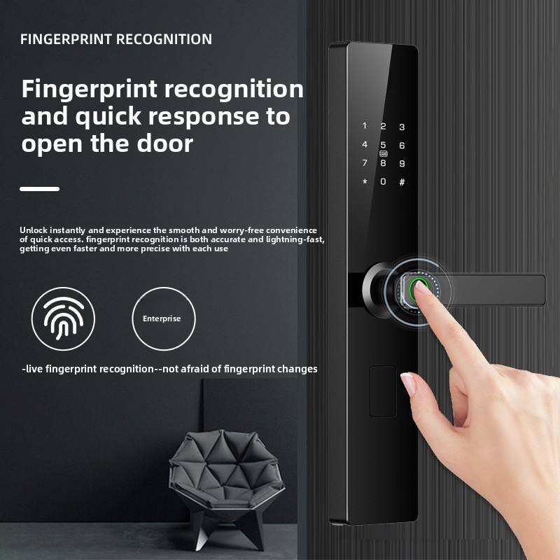 Cross-border Multilingual Graffiti Fingerprint Smart Lock Entry Door ...