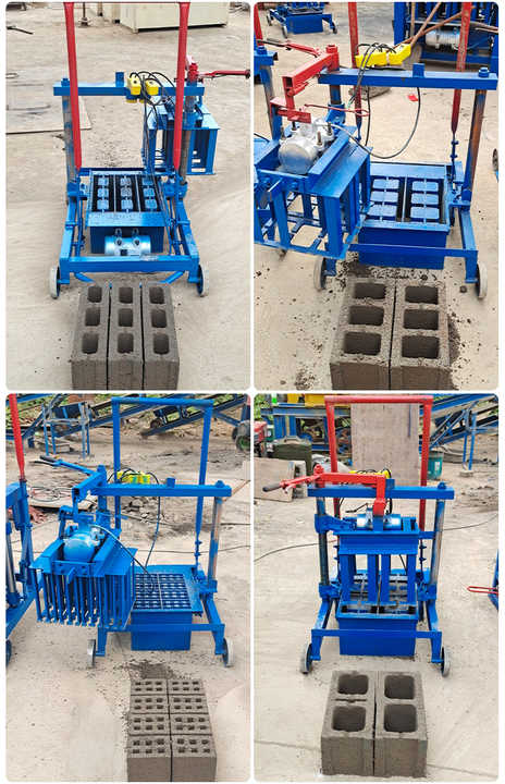 Manual Concrete Cement Block Brick Making Machine Hollow Concrete Block ...