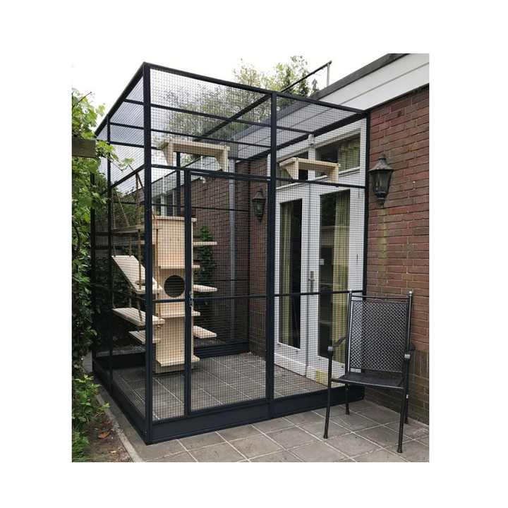Heavy Duty Eco-Friendly Outdoor Cat House & Metal Catio, OEM