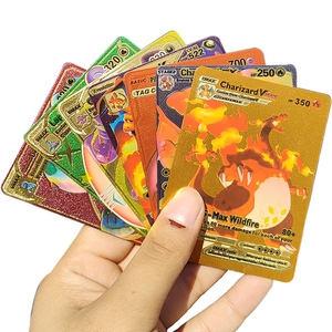 XR 55PCS Rainbow Pokemoned Pikach Vmax Gold Silver Black Metal ...