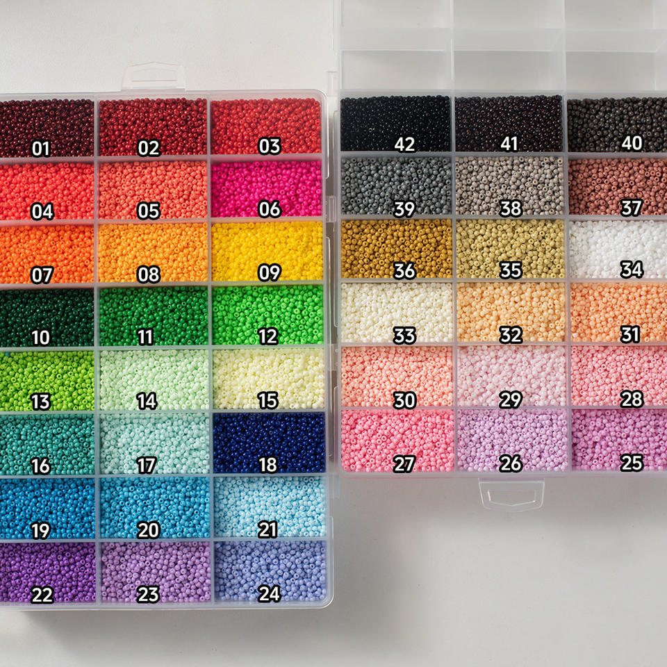 2mm FGB Fancy Glass Bead Color Round Beads Solid Color Paint Loose ...