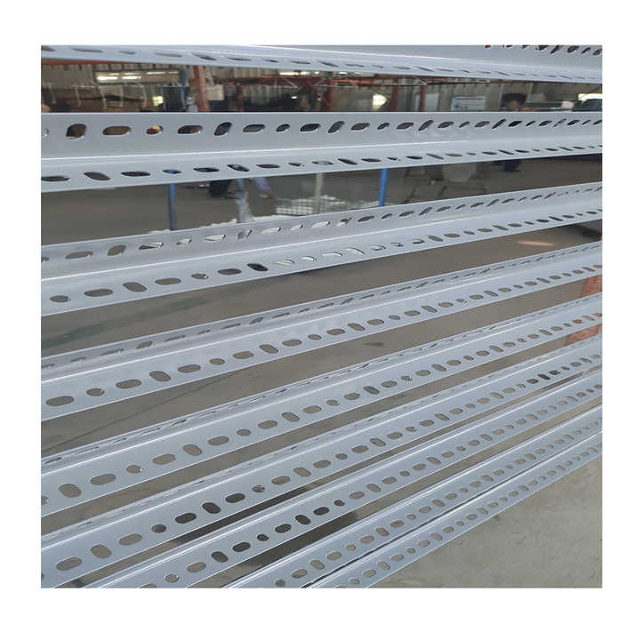Adjustable Metal Storage Steel Slotted Angle Shelving Units Posts and ...