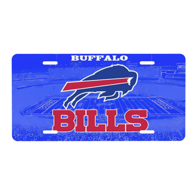 Buffalo Bills Car Plate Football Teams Unisex License Plate Custom High ...
