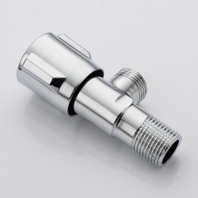 OBOU 1/2 Inch SS304 Stainless Steel Angle Valve Chrome Plated ABS ...