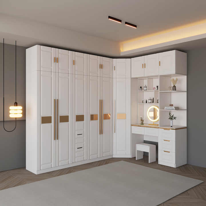 Modern MDF Bedroom Wardrobe Closet with Custom Design & OEM | Wholesale