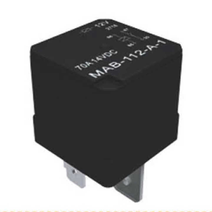 YUANKY 70A NO Contact Relay Miniature 6VDC/12VDC/24VDC QC Pin Lock Hole ...