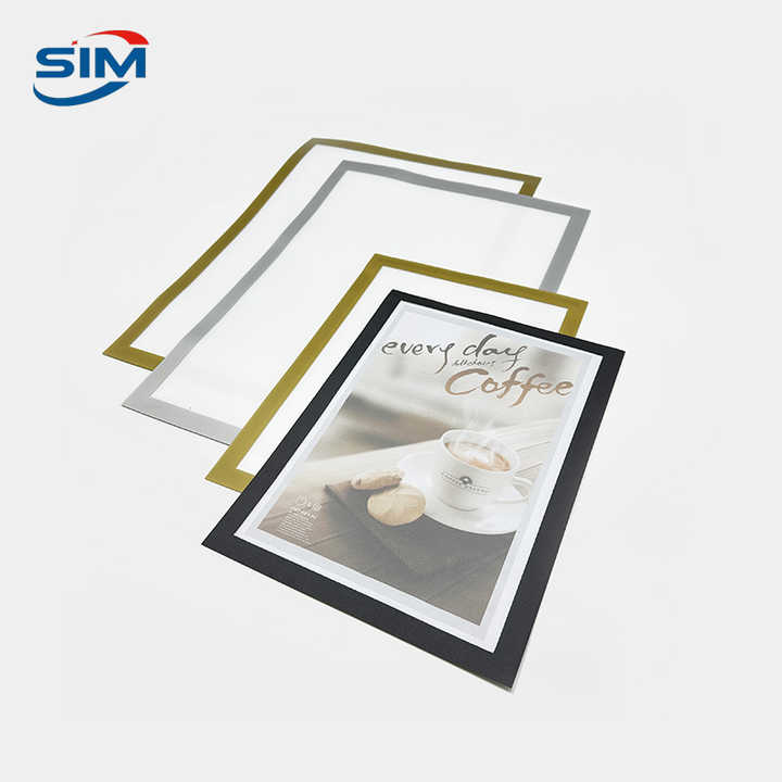 Plastic Adhesive Frame Poster A3 A4 Double Side PVC Magnetic Sign Holder