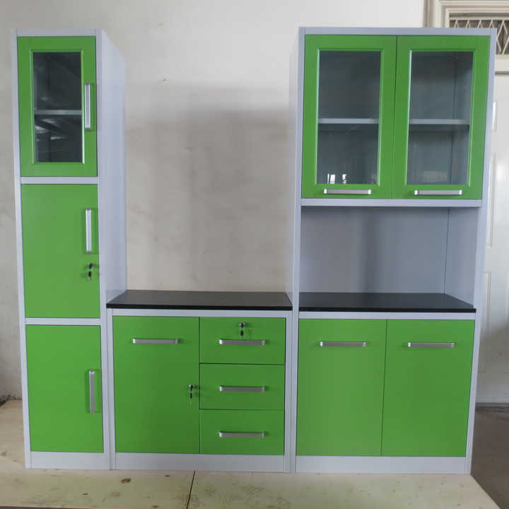 Steel Kitchen Storage Cabinet Modern Style High Gloss Kitchen Cupboard ...