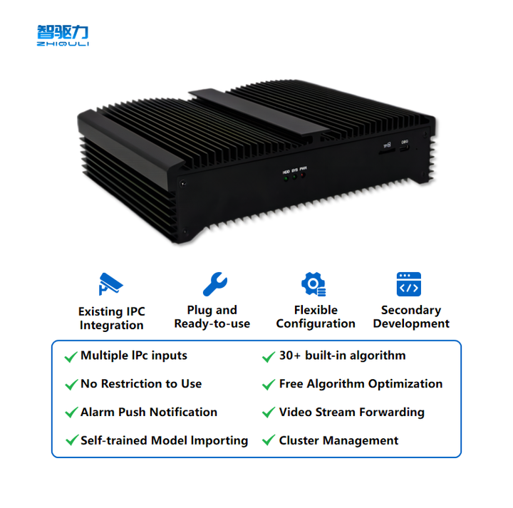 CCTV RK3588 Monitoring algorithm host AI Edge Computing Box 26-Channel ...