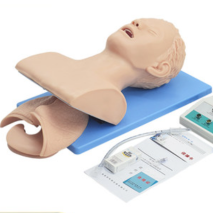 Electronic human endotracheal intubation training model (with alarm ...