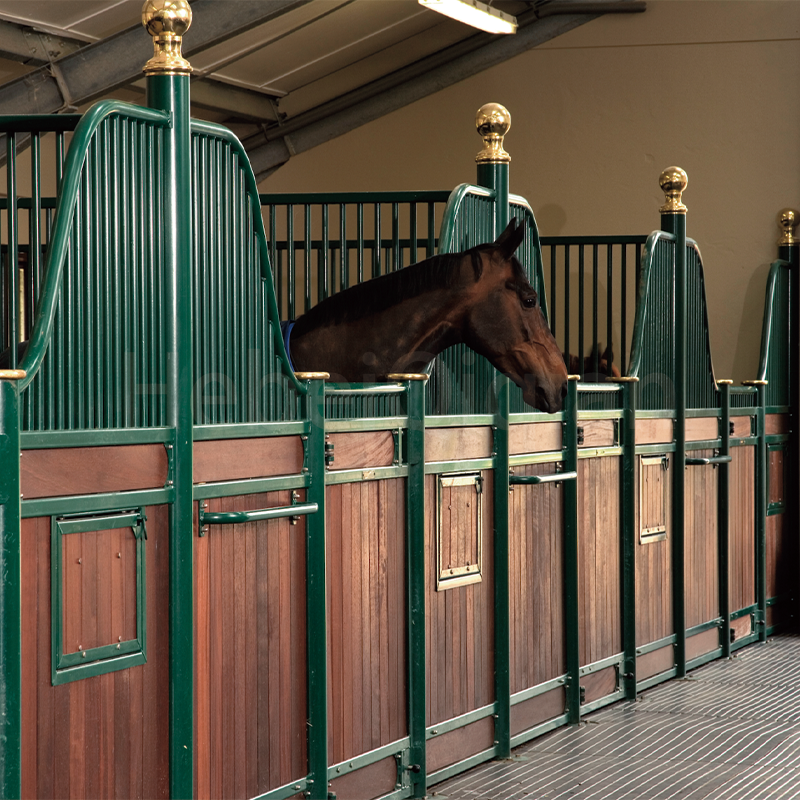 Luxury Steel Frame Bamboo Wood Horse Stable Anti-Corrosion Outdoor ...
