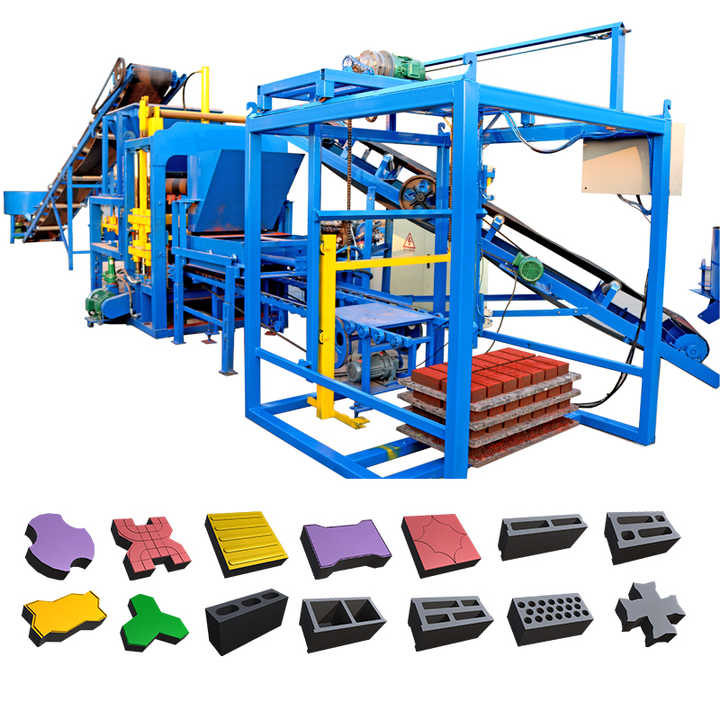 QT4-15 Full Automatic Brick Making Machine Concrete Block Molding ...