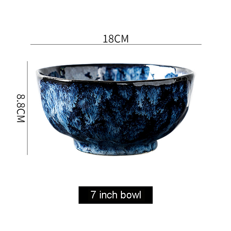 Wholesale Luxury Kiln Transformation Blue Porcelain Sets