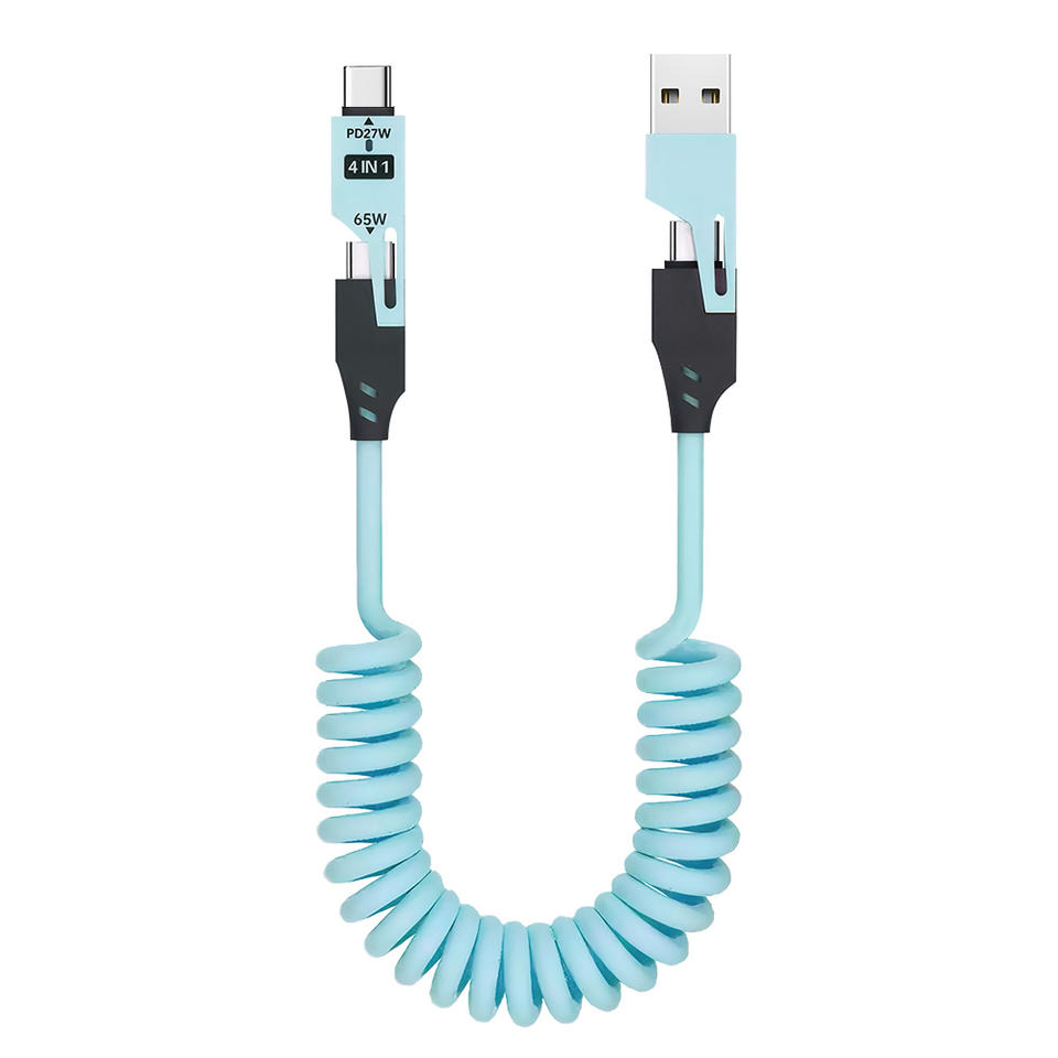 Fast Charging USB Cable - 4 in 1 Versatility & Eco-friendly