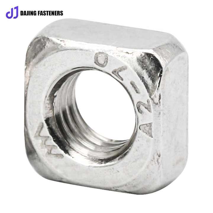 For Malaxy Stainless Steel Square Nuts A2 18-8 Coarse Chamfered M5 M6 M8 M10 M12 DIN 557 Metric ...