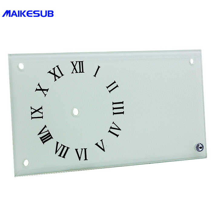 12 Inch Rectangle Shape Sublimation Glass Clock Blank Glass Clock Photo ...