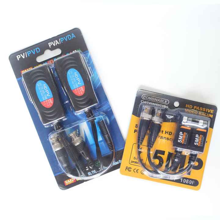 Passive Video Balun BNC to RJ45 Adapter 1080P 5MP 8MP Analog Security ...