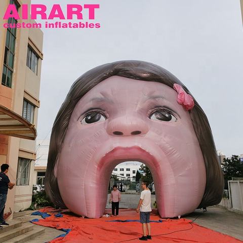 Custom Inflatable Figure Girl,Realistic Inflatable Girl Cartoon With ...