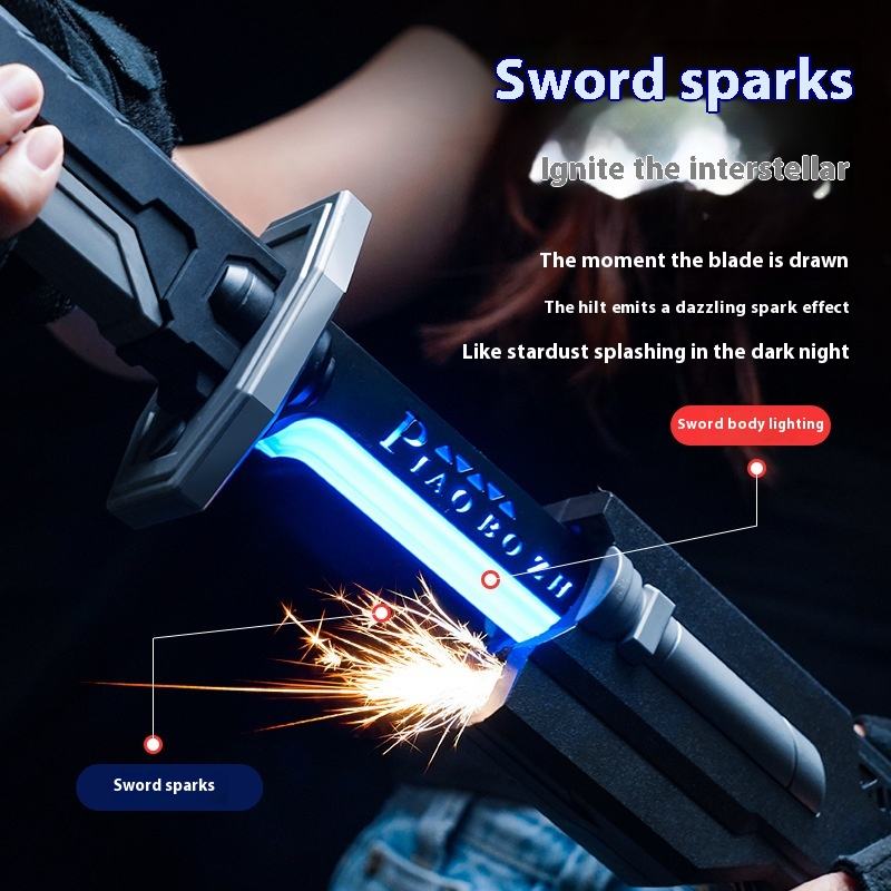 Children's Star Spark Battle Blade Laser Sword Toy