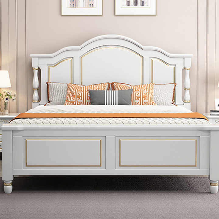 High Quality Modern American Style Solid Wooden Queen Bed Bedroom ...
