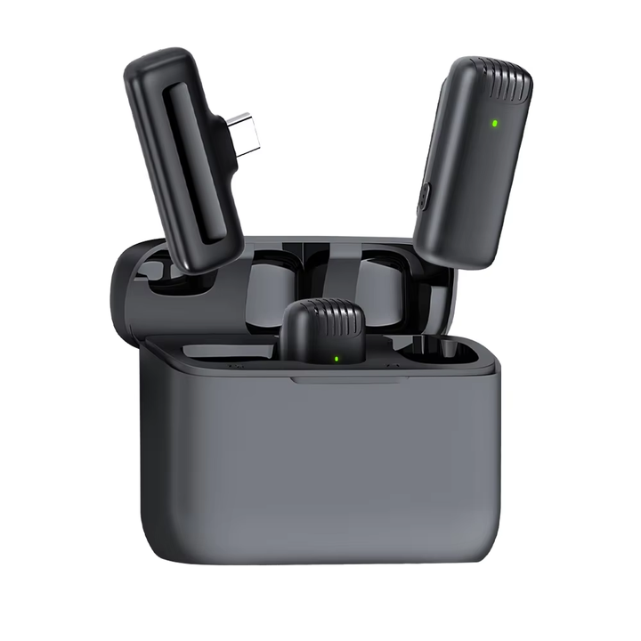 Wireless Lavalier Microphone Digital Display Charging Case High ...