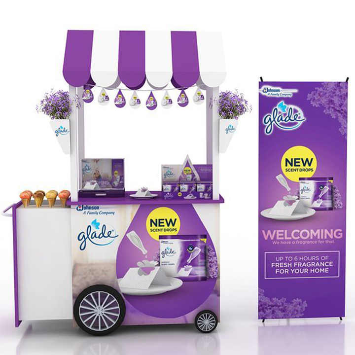 Custom Elegant Metal Mobile Candy Cart Detachable Food Cart for Shop ...