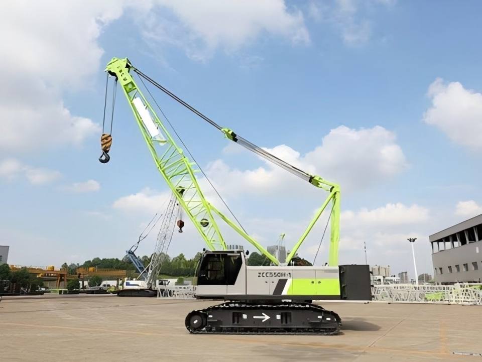 55 Ton Crawler Crane High Efficiency Lifting Machinery ZCC550H with ...